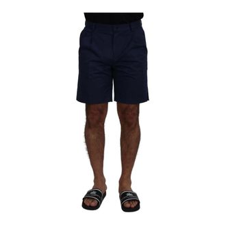 Dolce & Gabbana Marine Chino Shorts mit Logo-Details - - Shorts - Herren - Blau - S