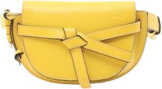 Loewe Sac Banane Gate Dual en Cuir Pre-owned - Femme - Pre-owned - Jaune - Taille: ONE Size