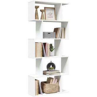 vidaXL Tag&egrave;re s&eacute;paratrice de pi&egrave;ce &agrave; 5 niveaux blanc 70x24x161 cm Vidaxl