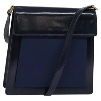 Saint Laurent Pre-owned Leder Schultertasche - - Pre-owned - Damen - Blau - ONE SIZE