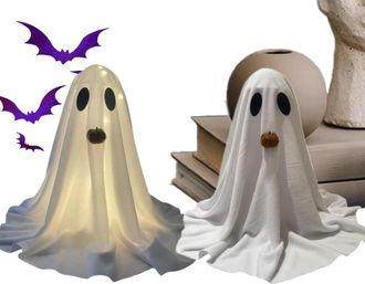 Generic Geisterdekorationen mit LED - 2-teiliges Ornament-Set, niedliches &auml;sthetisches Licht, weiches Umgebungslicht, sicheres Umgebungslicht | entz&uuml;ckendes H