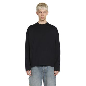 Jil Sander Cotton Crewneck Long Sleeve T-Shirt