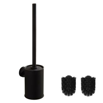 BGL Fashion Toilettenb&uuml;rsten Set mit Wandmontage, 304 Edelstahl, Hygienischer ABS-Halter, platzsparendes Design, Ersatzb&uuml;rstenkopf & rutschfeste Basis - Moderner 