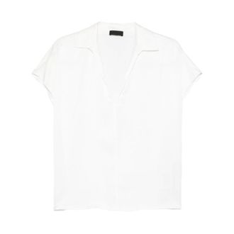 Liu Jo Femme, Tops, Blanc, Taille: 42 FR Polo &agrave; Manches Courtes