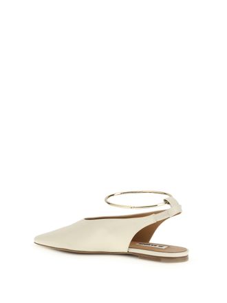 Jil Sander Womens Ballerinas Ring Bone Goatskin (hircus Goatskin) Ballerina Shoes