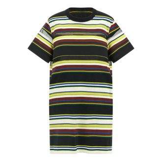 sacai Spun Organza x Baumwolljersey Kleid - - Dresses - Damen - Mehrfarbig - L