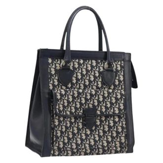 Dior Pre-owned Toile sacs-dior - Femme - Pre-owned - Bleu - Taille: ONE Size