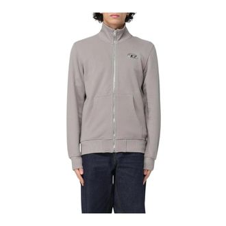 Diesel High Neck Track Jacket - - Sweatshirts & Hoodies - Herren - Grau - M