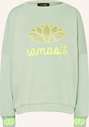 Miss Goodlife Miss Goodlife Sweatshirt Mit Schmucksteinen gruen
