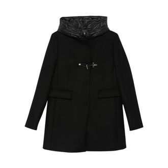 Fay Toggle Coat Db Front Nylon - - Coats - Damen - Schwarzk - XS