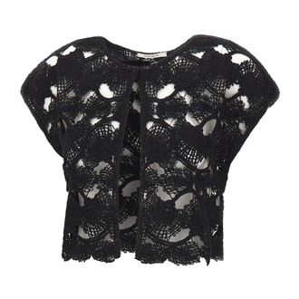 KANGRA Femme, Blouses et Chemises, Noir, Taille: 42 FR Manteau long l&eacute;ger