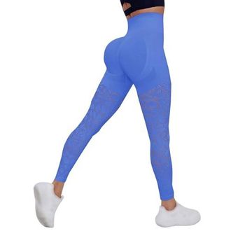 Generic Legging avec taille, structure en maille ouverte, sculpte les hanches et le ventre, s&eacute;chage rapide, id&eacute;al pour le yoga et les sports de plein air Legg