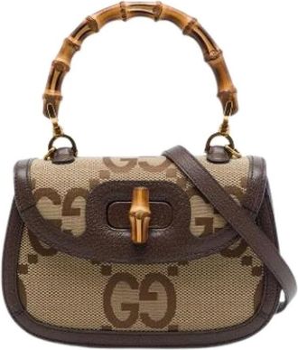 Gucci Sac bandouli&egrave;re mini Pre-owned - Femme - Pre-owned - Brun - Taille: ONE Size