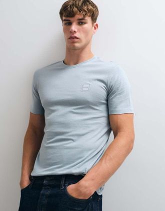 Boss Orange by Hugo Boss Tales Logo-T-Shirt in Grau