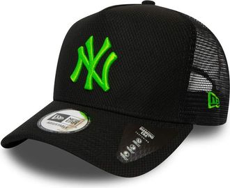 New Era New York Yankees MLB Diamond Era A-Frame Adjustable Trucker Cap - One-Size