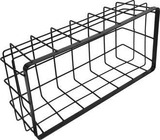 NUOBESTY Wandmontierter Metall Aufbewahrungskorb Gro&szlig;z&uuml;gig Rechteckiger Wand Badezimmer Organizer aus Metall Glatte Kanten zur Aufbewahrung von Kosmetik und Du