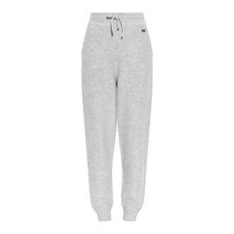 Victoria Beckham Wollhose mit Rippb&uuml;ndchen - - Trousers - Damen - Grau - M