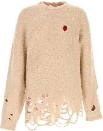 Doublet Homme, Pulls, Beige, Taille: XL Melange Cotton Sweater