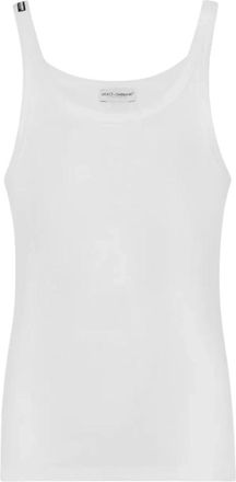 Dolce & Gabbana D&eacute;bardeur en coton c&ocirc;tel&eacute; Marcello - Homme - Tops - Blanc - Taille: XL