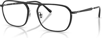 Ray-Ban Rb6548 Optics Schwarz Fassung Klar Glas Polarisiert 53-19