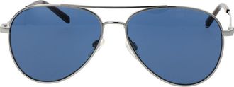 Tommy Hilfiger TO-1067534 Metal Aviator Sunglasses - Silver