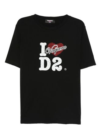 Dsquared2 t-shirt Vaquera Loves D2 - Noir
