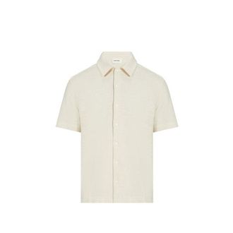 Saison 1865 Durchbrochenes Baumwollhemd - Beige