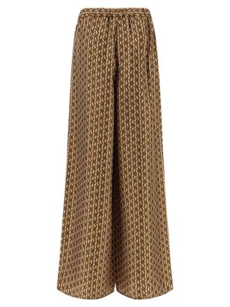 Max Mara Womens Brown Silk Casual Pants