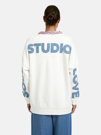 Smith & Soul Sweatshirt mit Aufn&auml;hern, oversize