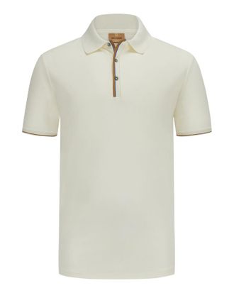 Mos Mosh Softes Piqu&eacute;-Poloshirt mit Kontrast-Knopfleiste in