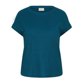 Kaffe Curve T-shirt Kclizzy - Femme - Tops - Bleu - Taille: 38 FR