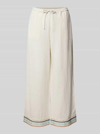 Jake*s Casual Culotte aus Leinen-Baumwoll-Mix mit Eingrifftaschen
