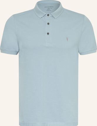 AllSaints Allsaints Piqu&eacute;-Poloshirt Reform Slim Fit blau
