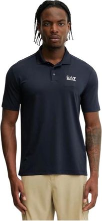 Emporio Armani Emporio Armani Ea7, Homme, Tops, Bleu, Taille: 2XL Polo Chemises