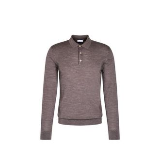 Seidensticker Polo manches longues droit en laine