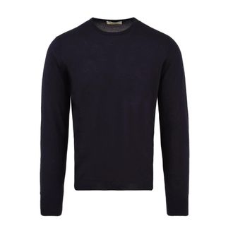 FILIPPO DE LAURENTIIS Rundhals-Strickpullover - - Knitwear - Herren - Blau - 2XL