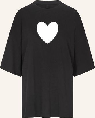 SKIMS Skims Lounge-Shirt Worn In Jersey Mit Cut-Out schwarz