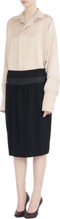 Maison Margiela Four Stitches Midi Skirt - Black