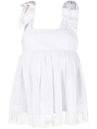 Viktor & Rolf Ausgestelltes Top - Wei&szlig;