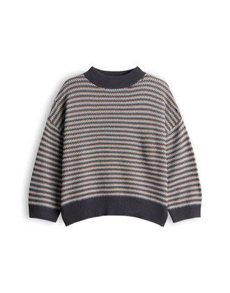 OPUS Strickpullover Peipina aus weicher Baumwolle Boxy-Silhouette mit geradem Schnitt f&uuml;r l&auml;ssige Layerings