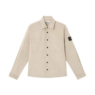 Stone Island Homme, Vestes, Beige, Taille: XL Compass Overshirt