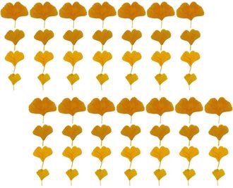 DOITOOL 108 St&uuml;ck Teiliges K&uuml;nstliche Ginkgo Lebensechter Optik Dekorative Gelbe f&uuml;r Hochzeit Party und Wohnraum Vielseitig Einsetzbar Fein Verarbeitet Realis