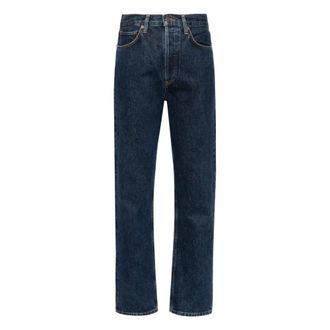 A Gold E High Waist Straight Leg Jeans - - Jeans - Damen - Blau - W24