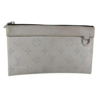 Louis Vuitton Pochette en cuir vintage Pre-owned - Femme - Pre-owned - Gris - Taille: ONE Size