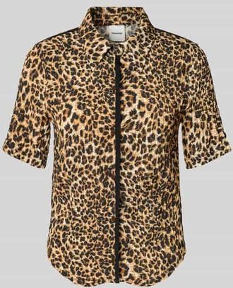 Nanushka Hemdbluse mit verdeckter Knopfleiste