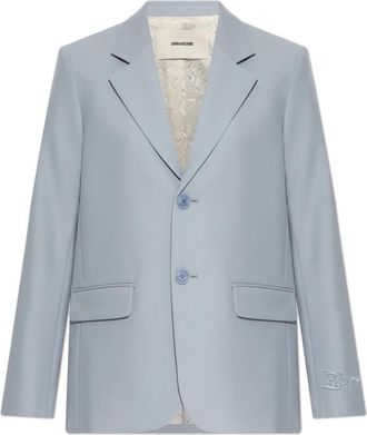 Zadig&Voltaire Femme, Vestes, Bleu, Taille: 34 FR Vanille Blazer