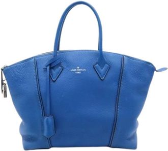 Louis Vuitton Pre-owned Sac &agrave; main Lockit PM en cuir - Femme - Pre-owned - Bleu - Taille: ONE Size