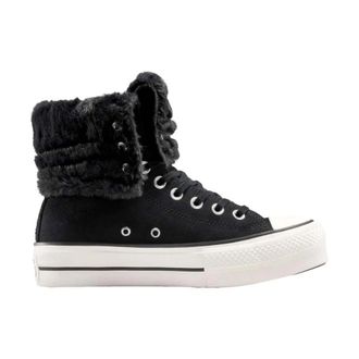 Converse All Star Fold Over Lift X-High - - Shoes - Damen - Schwarzk - 36 EU