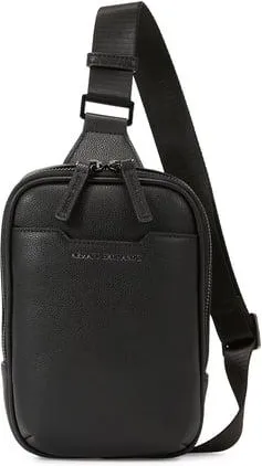 A|X Armani Exchange Sac &agrave; bandouli&egrave;re effet grain&eacute;