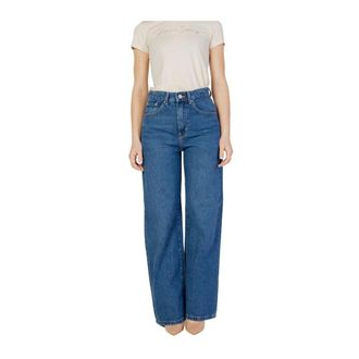 Only Only - Jean Large en Coton Bleu - Femme - Jeans - Bleu - Taille: W31 L32